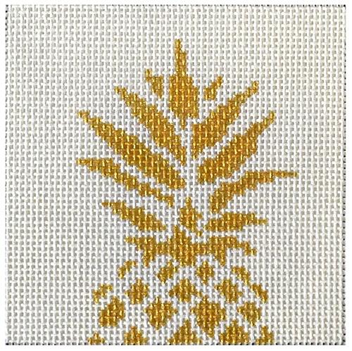 Pineapple Stencil Insert - White | Needlepoint.Com