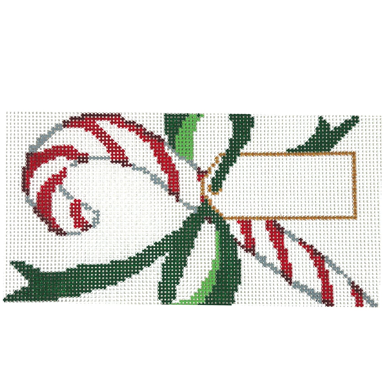 Candy Cane Insert 3x6 | Needlepoint.Com