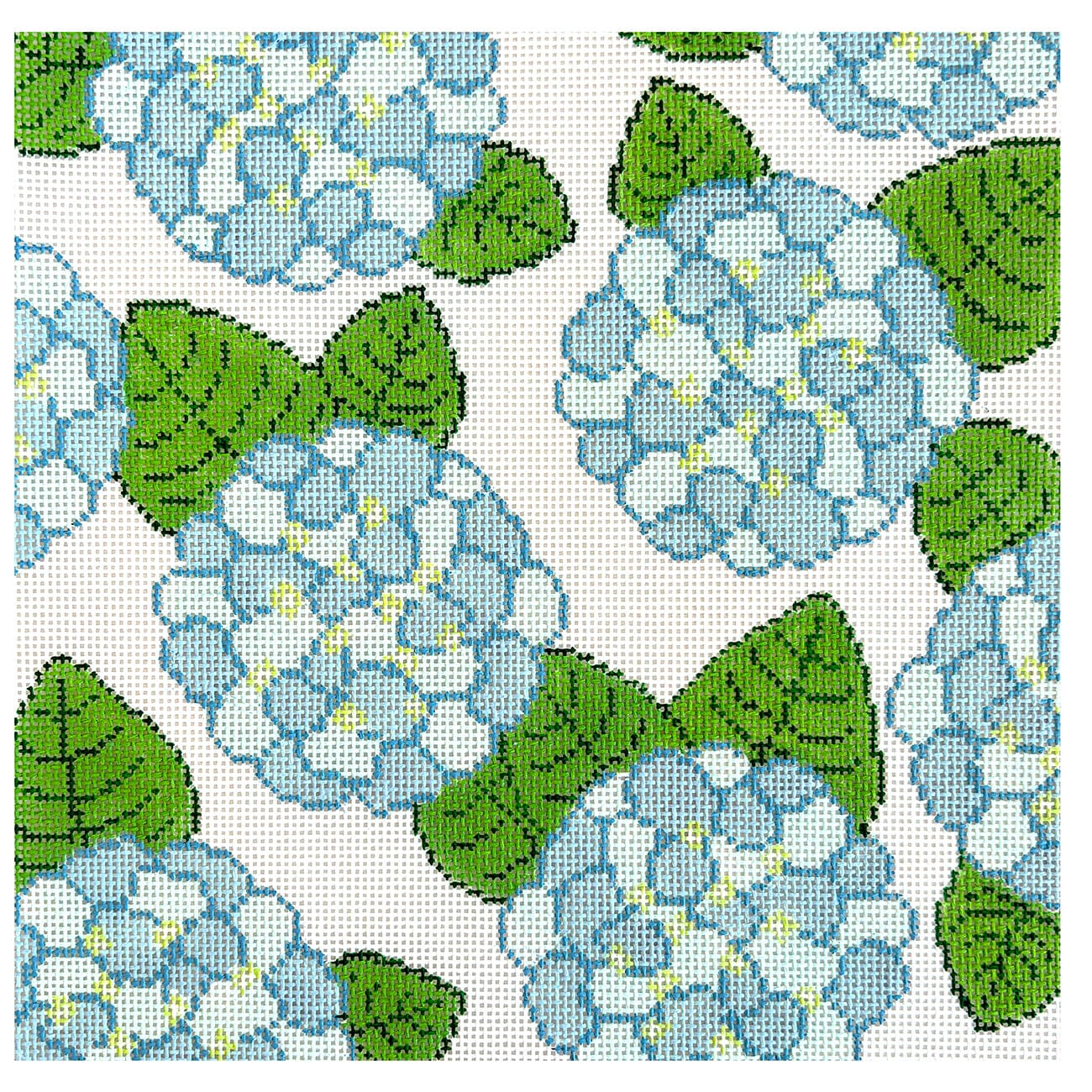 Hydrangeas Blue 10x10 | Needlepoint.Com