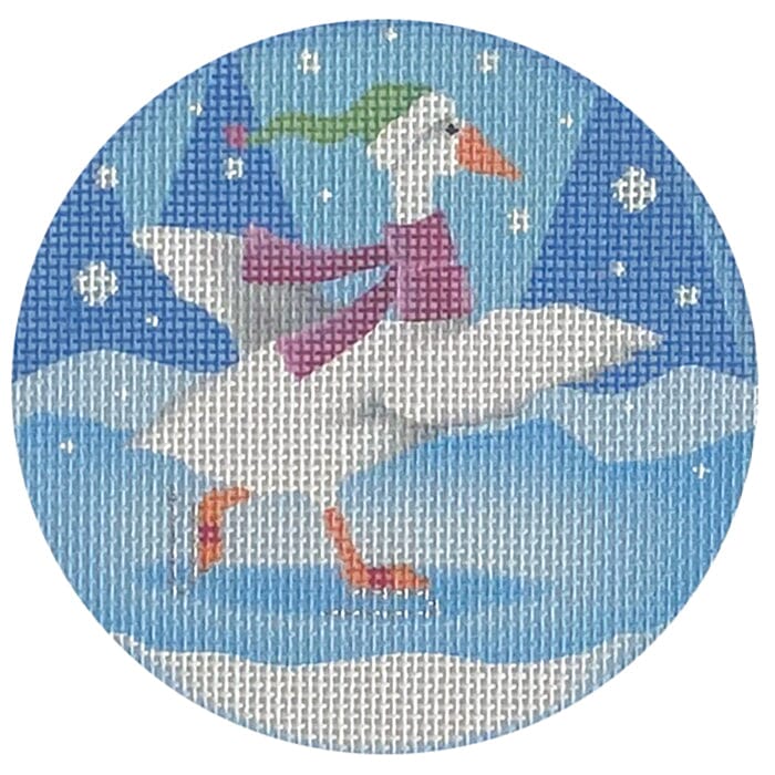 Skating Duck | Needlepoint.Com