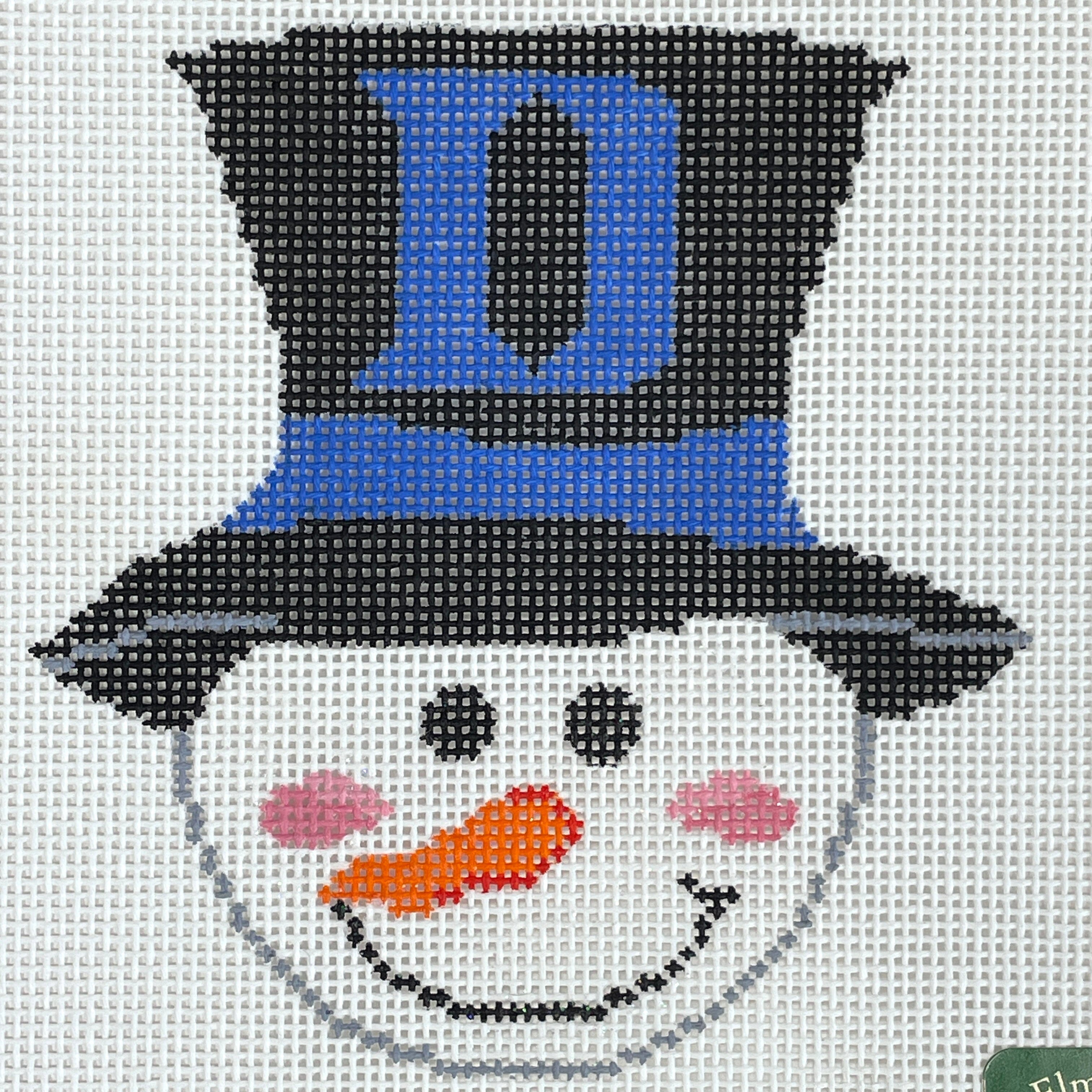 Snowman in a Top Hat - Duke – Needlepoint.Com