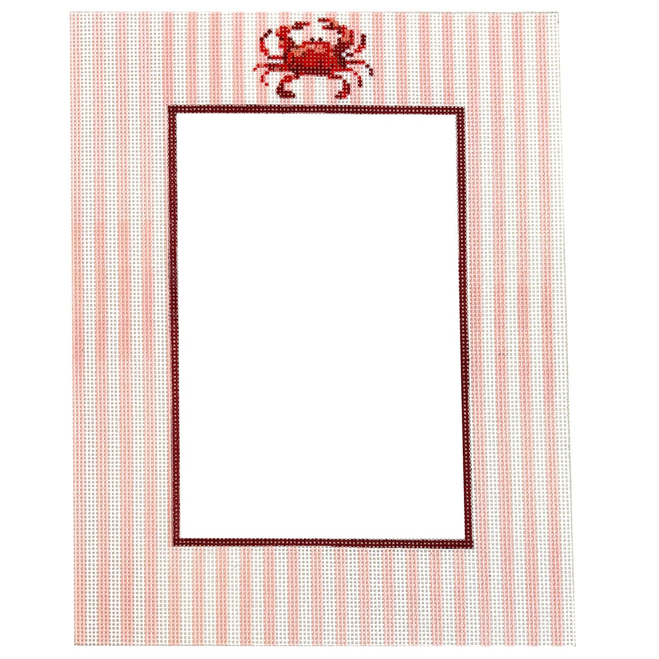 Striped Crab Frame | Needlepoint.Com