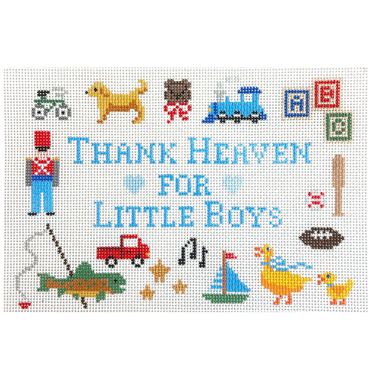 Thank Heaven for Little Boys | Needlepoint.Com