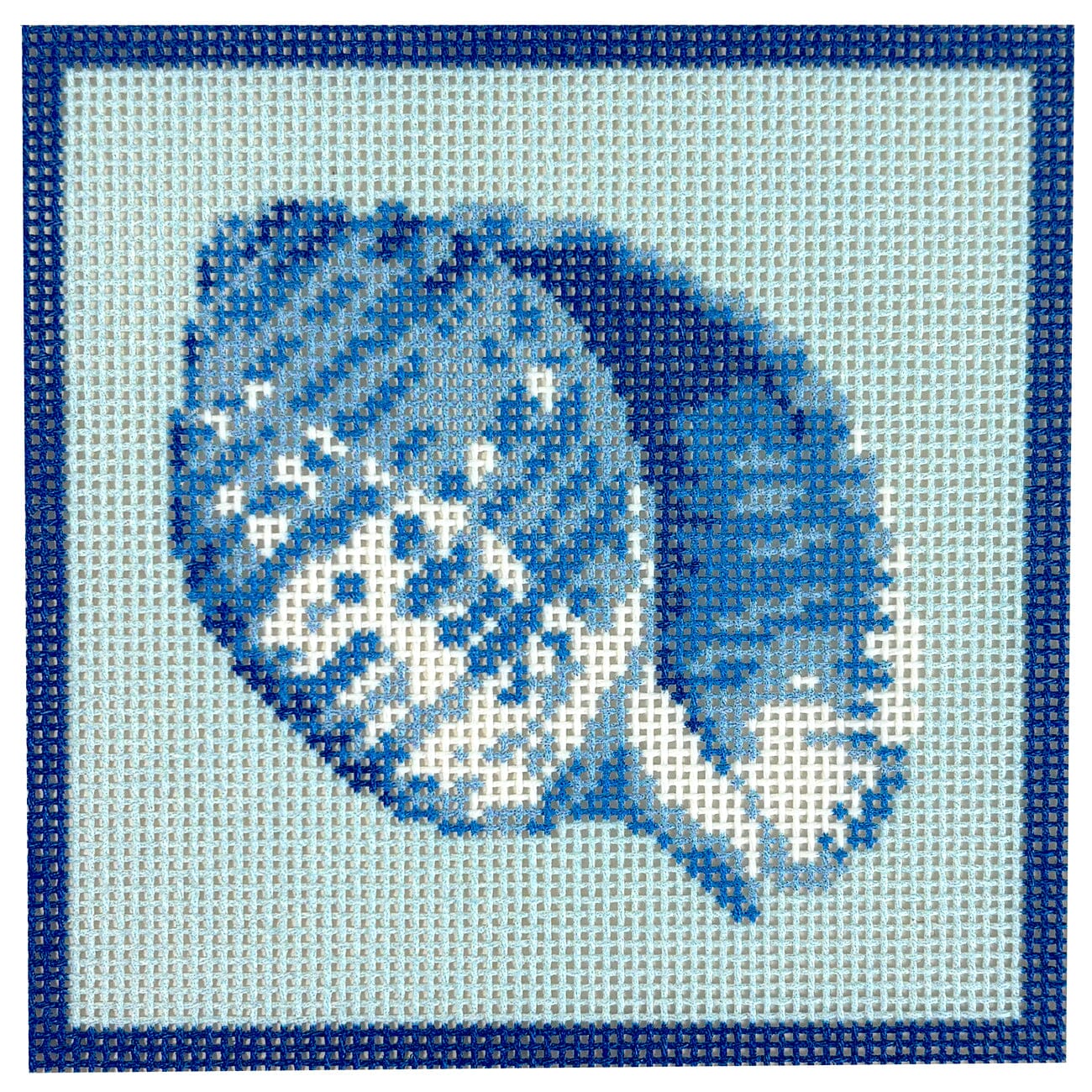 Tun Shell Coaster | Needlepoint.Com