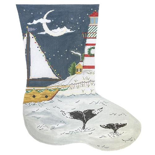 Christmas in Newfoundland Stocking TTR | Needlepoint.Com