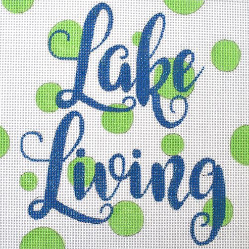 Lake Living Bubbles Square – Needlepoint.Com