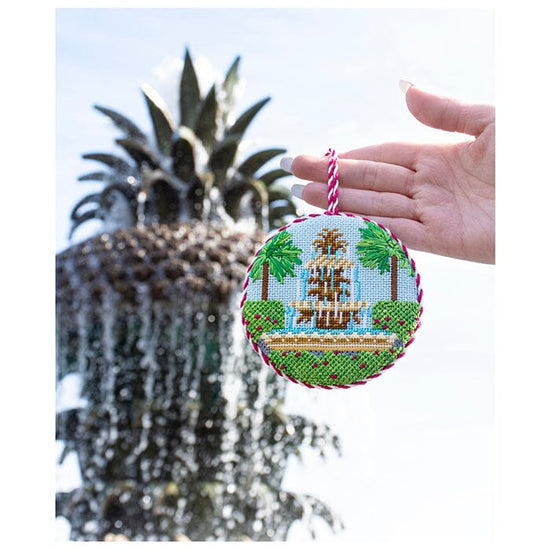 Pineapple Fountain Kit | Needlepoint To Go – Needlepoint.Com
