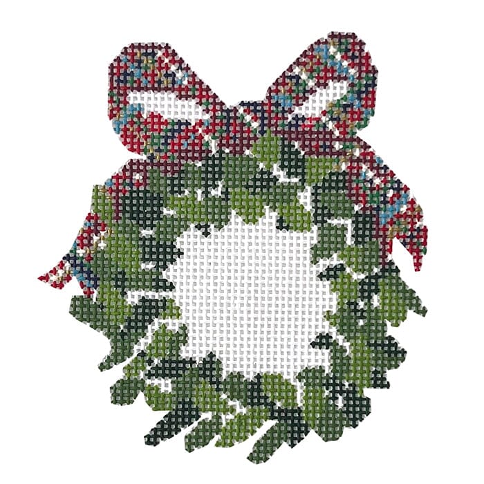 Plaid Wreath | Needlepoint.Com