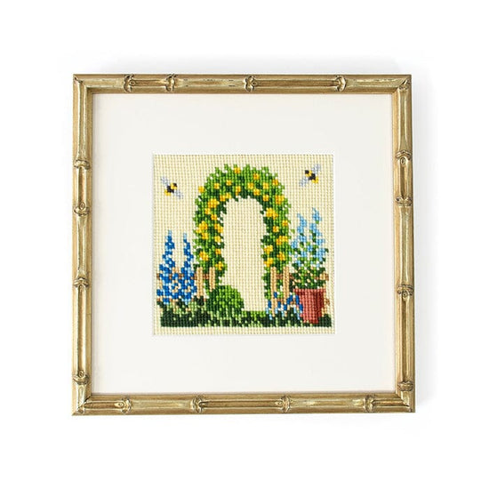Rose Arch Mini Needlepoint Kit | Needlepoint.Com