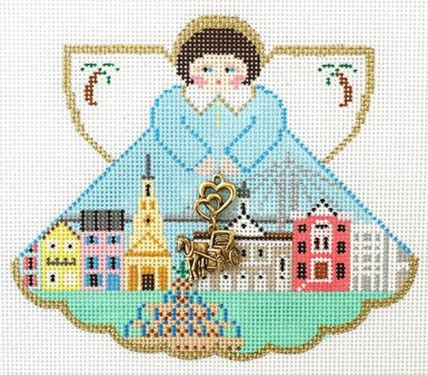 South Carolina Angel with Stitch Guide – Needlepoint.Com